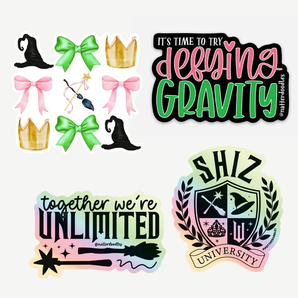 Defying Gravity Sticker - NatterDoodle