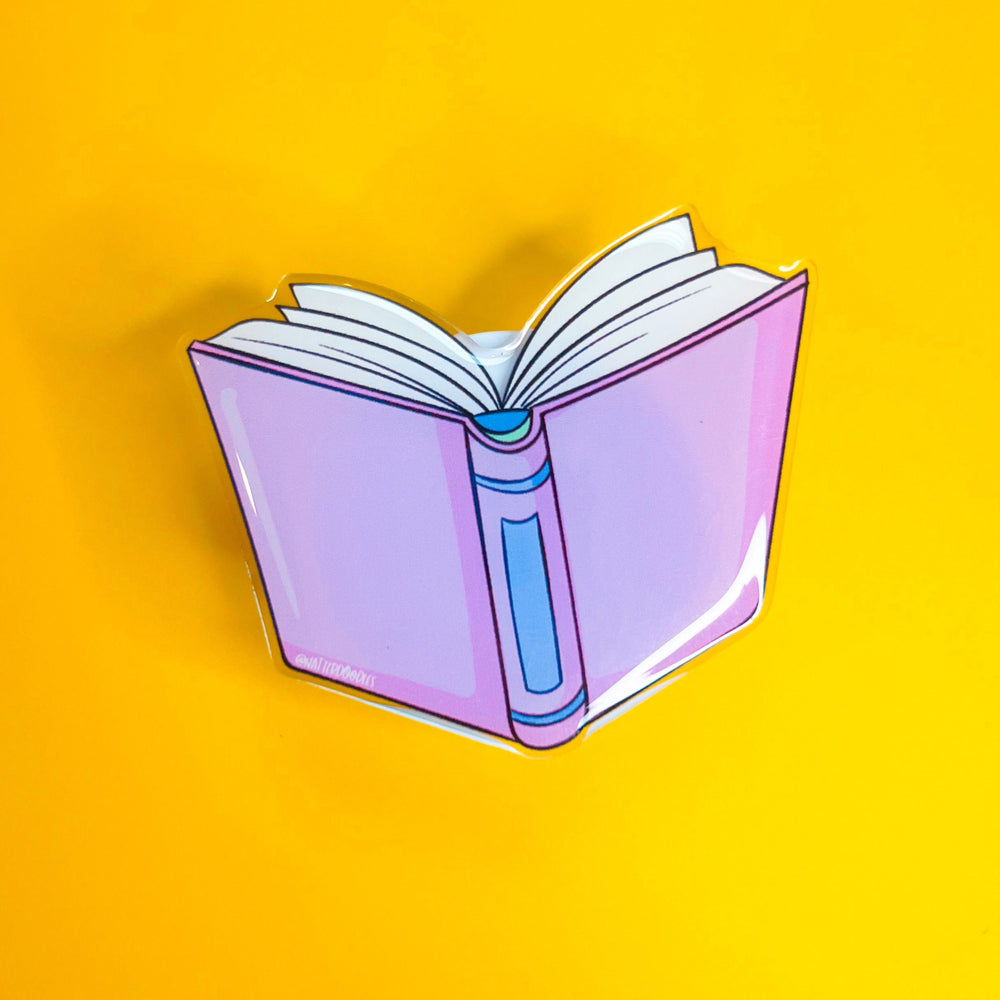 Call Me Bookish Phone Grip Reading Teacher Book Library Pink - NatterDoodle