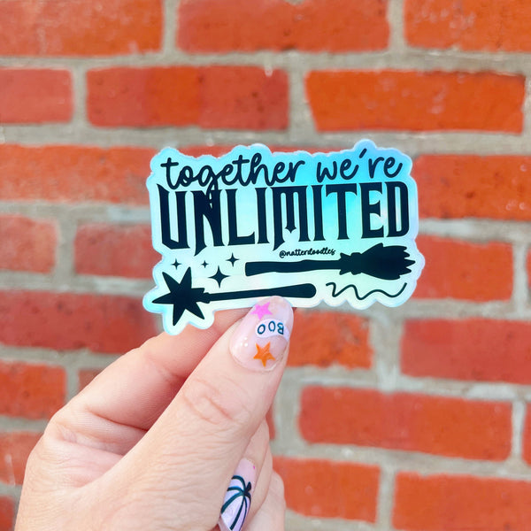 Together We're Unlimited Wicked Sticker - NatterDoodle