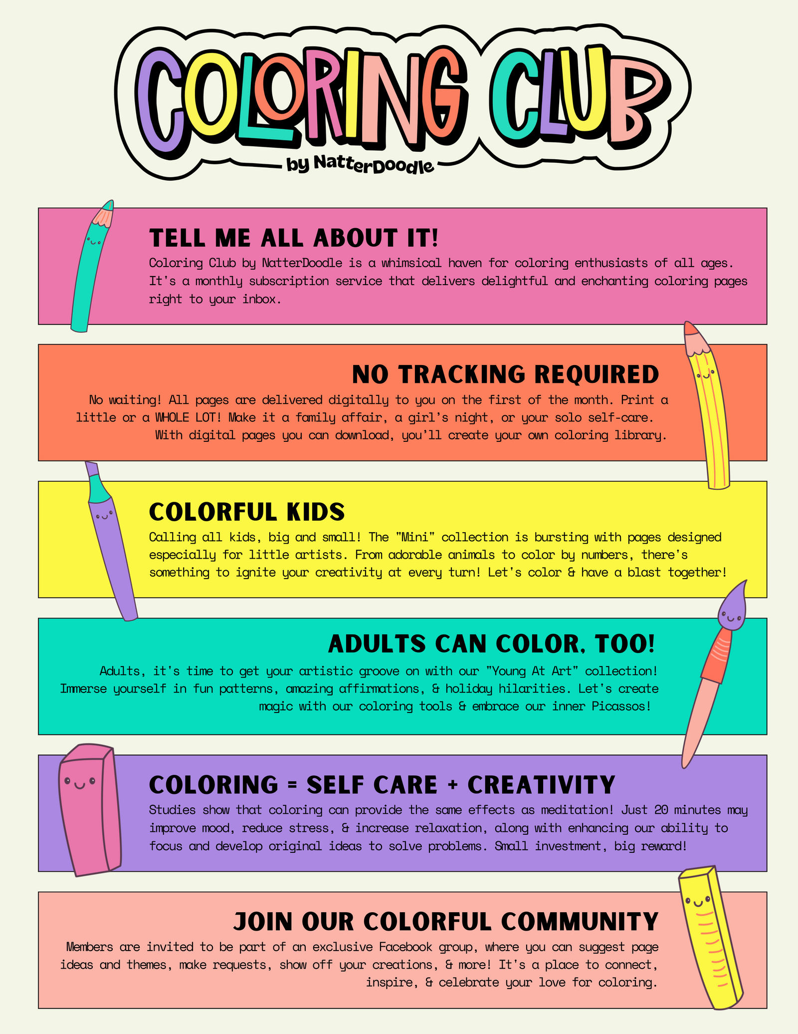 Coloring Club - NatterDoodle